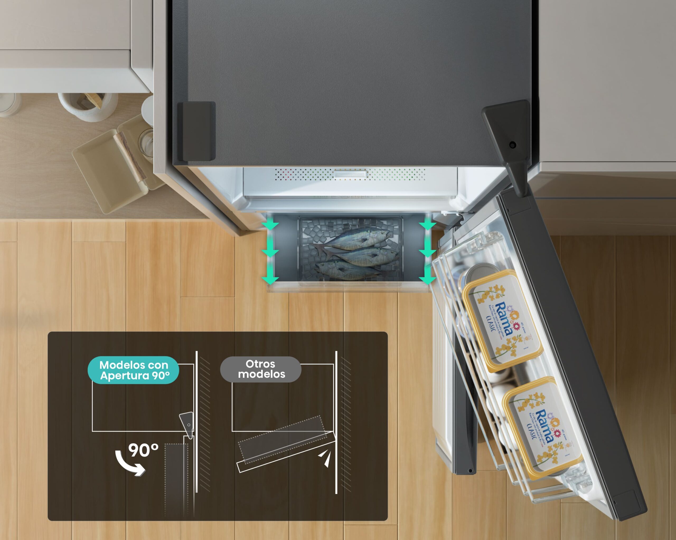 Frigorífico combinados Hisense RB390N4CCD - Hisense Portugal