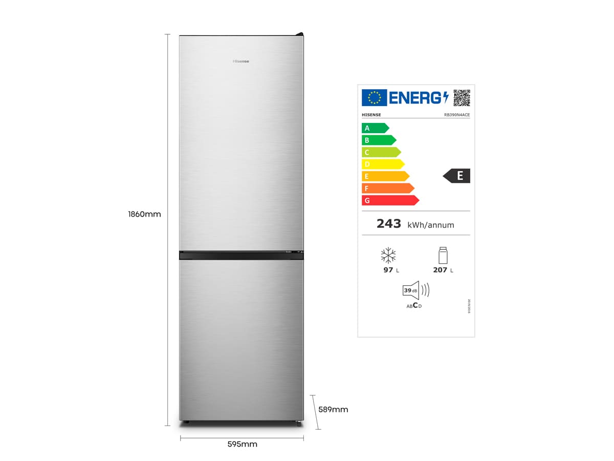 Frigorífico Combi RB390N4ACE - Hisense Portugal